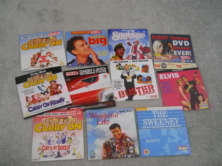 Bundle of Film DVD's, Newspaper promo, Big, Buster, starsky & Hutch Etc ...