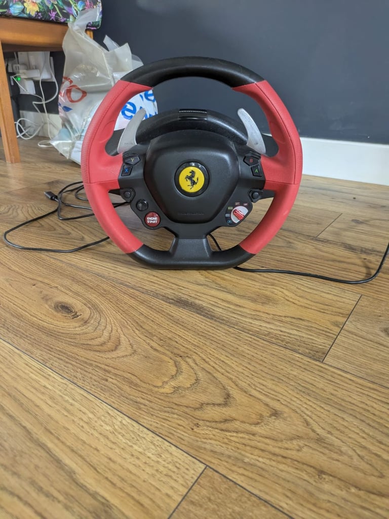 Thrustmaster Ferrari 458 spider racing wheel and pedals | in Dunblane ...