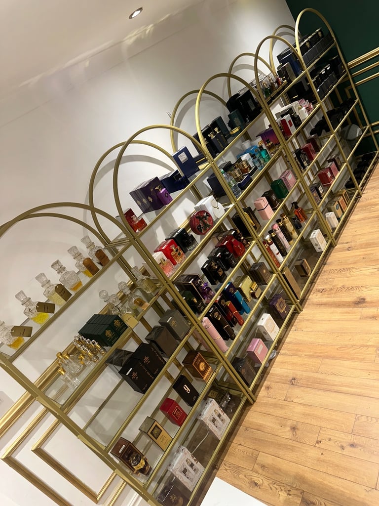 Beautiful gold shop display units x 5 available | in Bradford, West ...