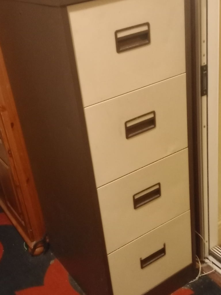 4 drawer filing cabinets coloured files included | in Norwich, Norfolk ...