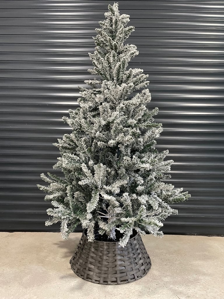 Next 6ft Snowy Spruce Christmas Tree with base surround skirt and ...