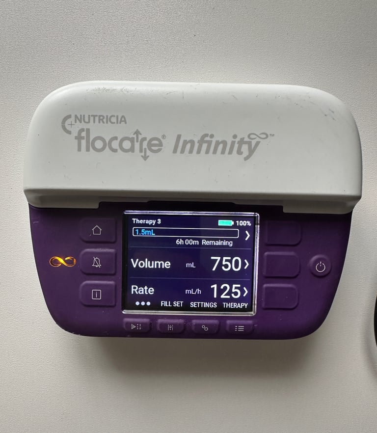 NUTRICIA FLOCARE INFINITY III FEEDING SYSTEM MEDICAL DEVICE WITH MAINS POWER ADAPTER | in ...