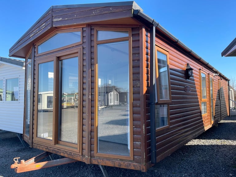 Static Holiday Home For Sale Off Site Abingdon Wood Cabin 38 x 12, 2 ...