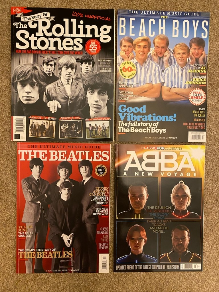 Rolling Stones, Beatles, Abba, Beach Boys, special edition magazines in ...