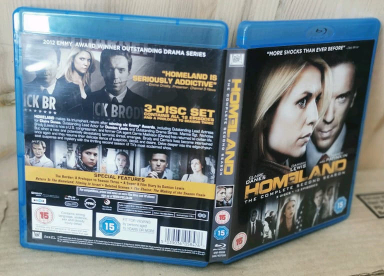 Homeland - Complete Second Season 3-Disc Blu-Ray DVD Set | in Erdington ...