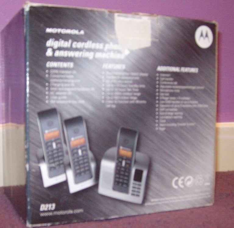 Motorola D213 Trio DECT Phone With Answer Machine | in West Ealing ...