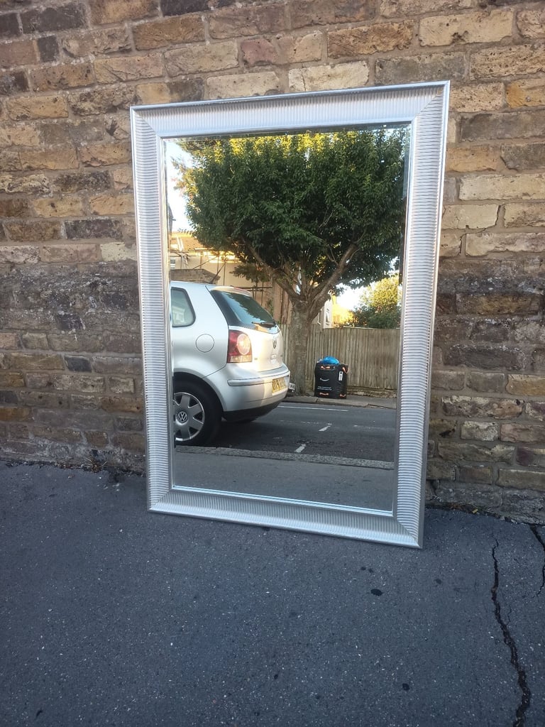 Large Mirror, silver-colour | in Croydon, London | Gumtree