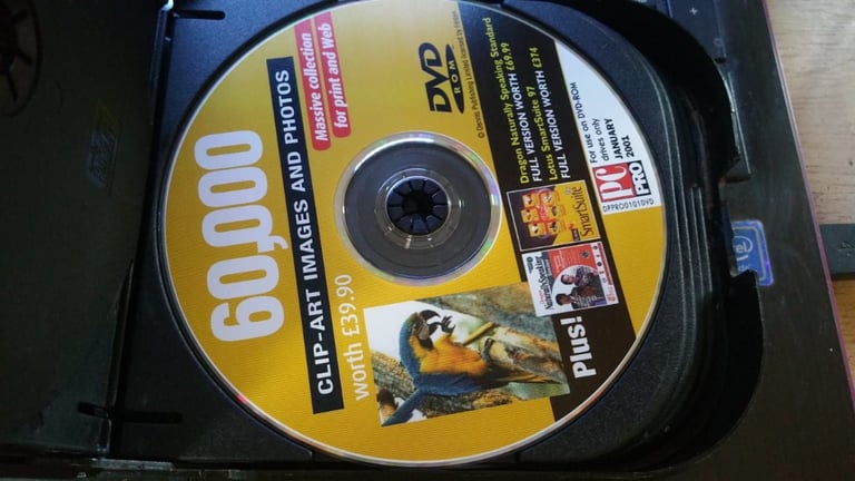 6 CD-Rom's Clip art Lables etc comes in black plastic case | in Pontypridd, Rhondda Cynon Taf ...