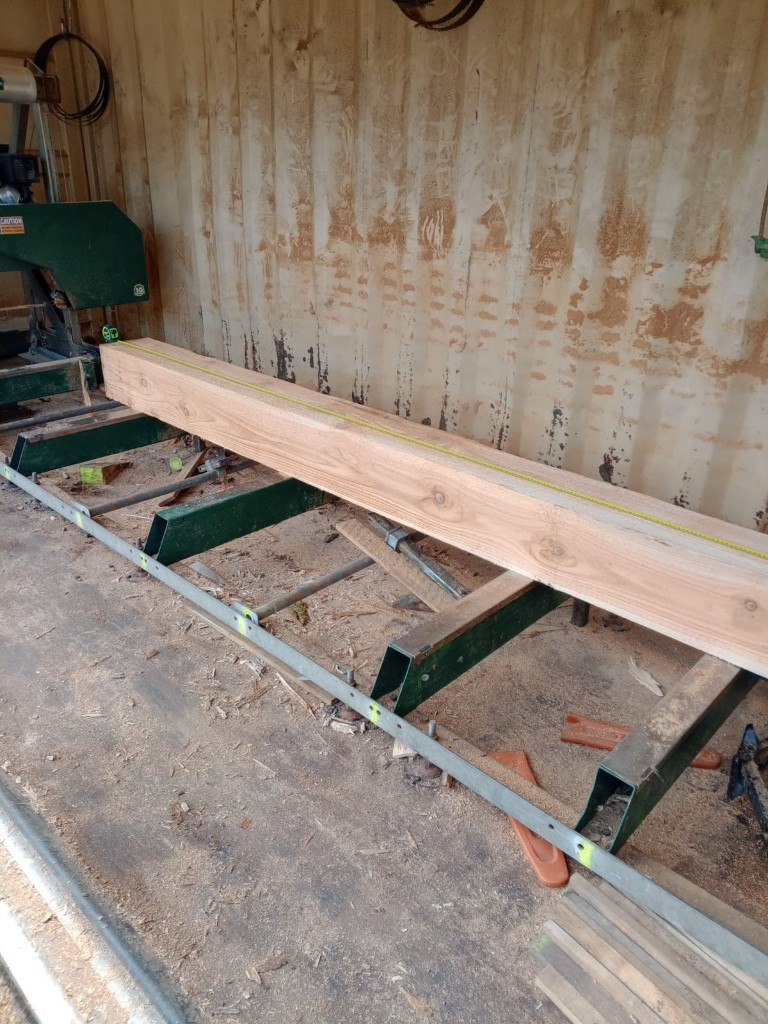 9 inch x 9 inch Rough and Fresh Sawn Western Red Cedar Square Beam ...