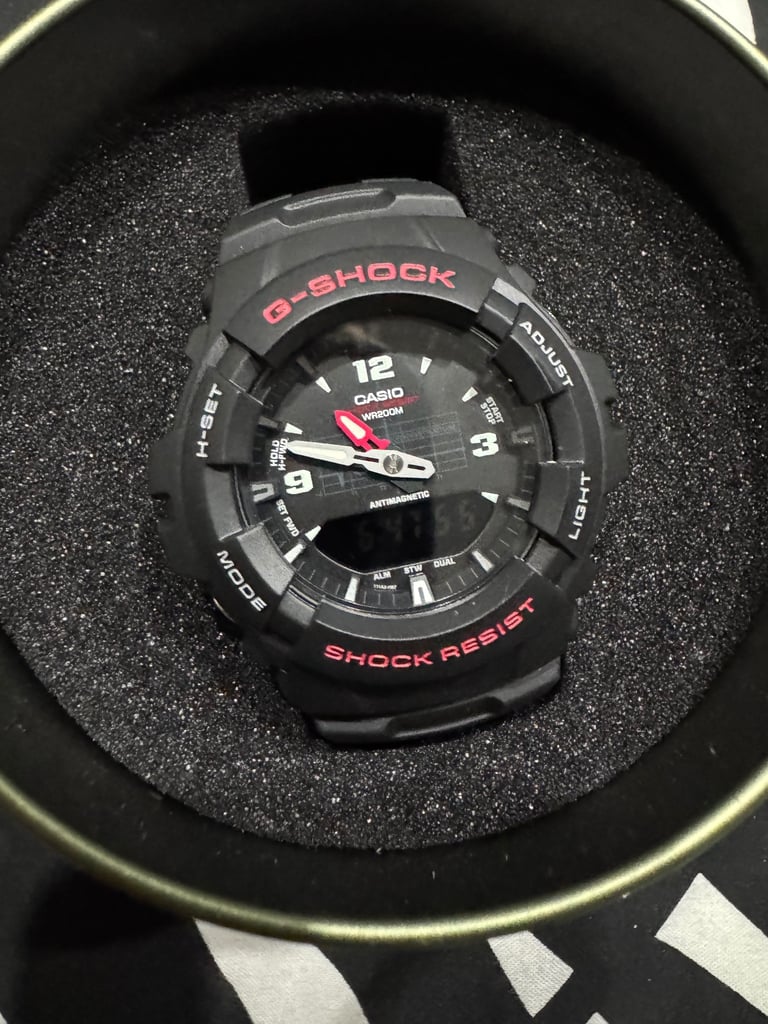 Casio G-SHOCK Men's Analogue Display Black Resin Strap Watch | in ...