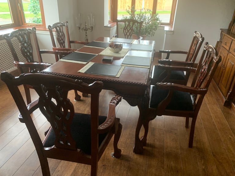 Dining table and 6 carvers | in Ingleby Barwick, County Durham | Gumtree