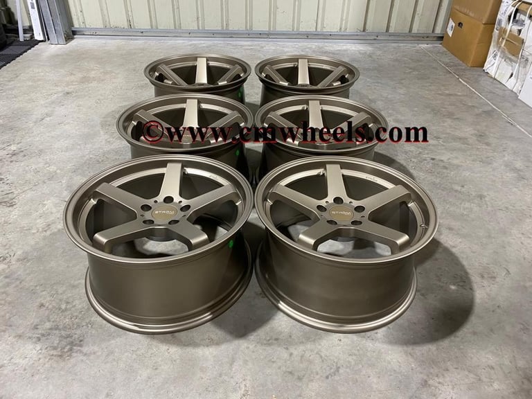 18" Inch Strom DS35 Drift Wheels 5x114.3 Nissan silvia skyline RX7 MX5 ...