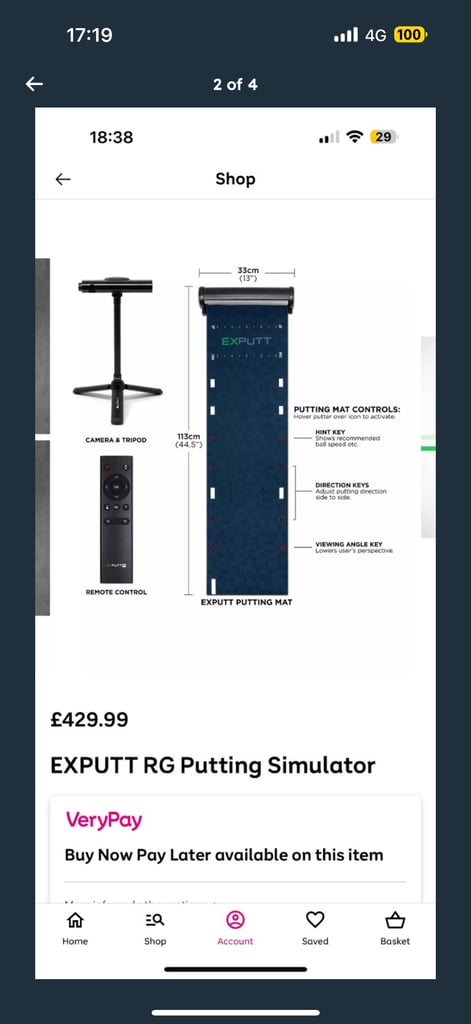 Exputt putting simulator for all level of golfers | in Perth, Perth and ...