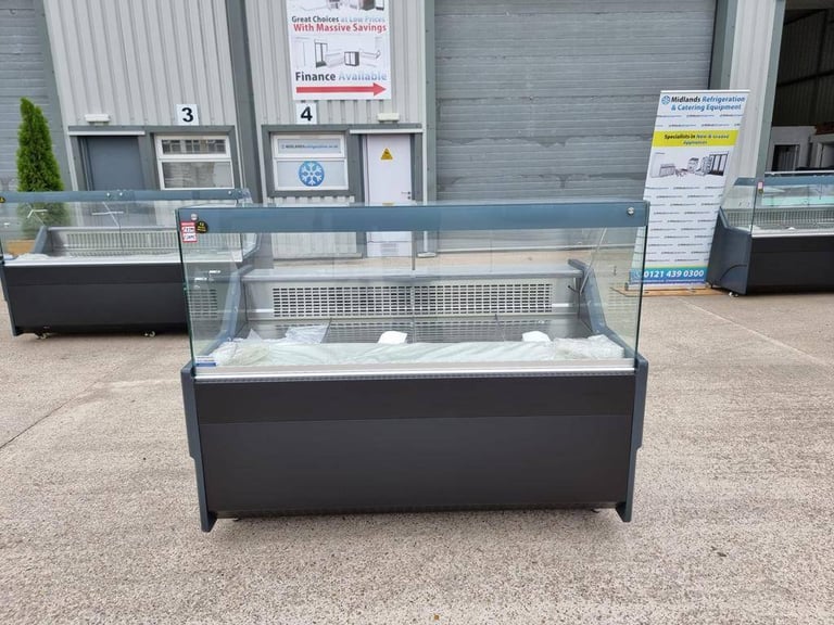2m Meat Display Serve Over Display Cold Counter Commercial Fridge Deli ...
