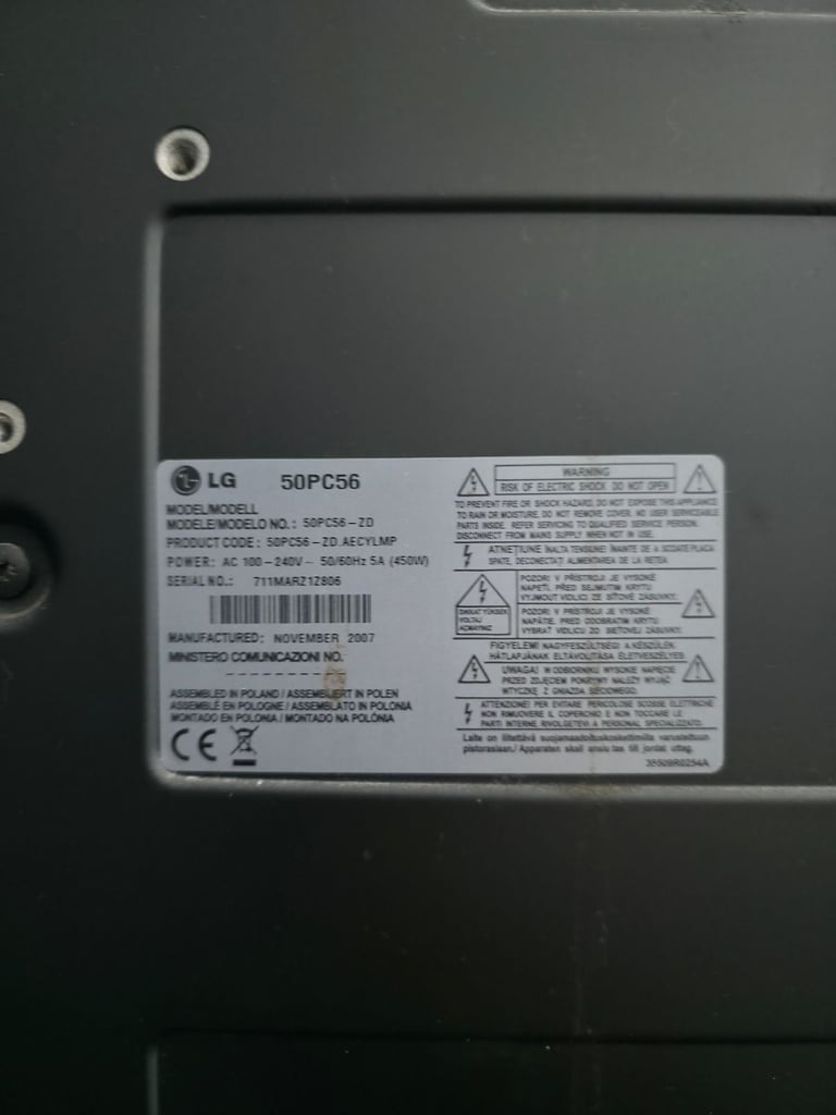 56" PLASMA TV - Model 50PC56 - ZD 56" | in Sheffield, South Yorkshire ...