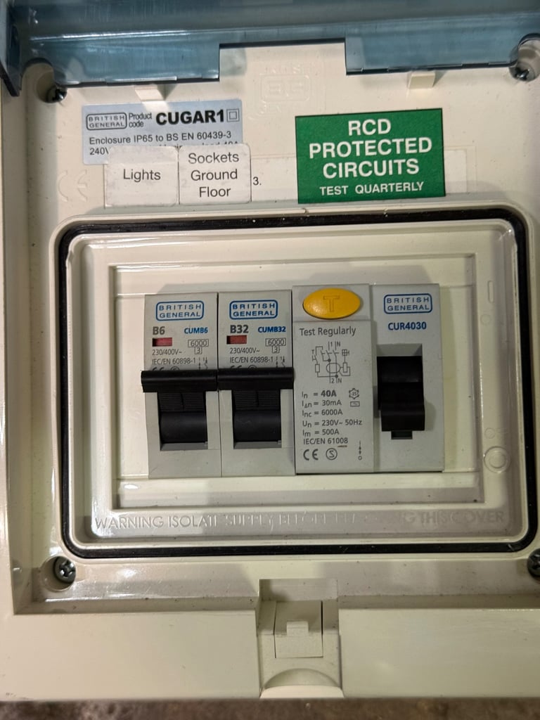 Small Electrical Consumer Unit with RCD & MCBs | in Bath, Somerset ...