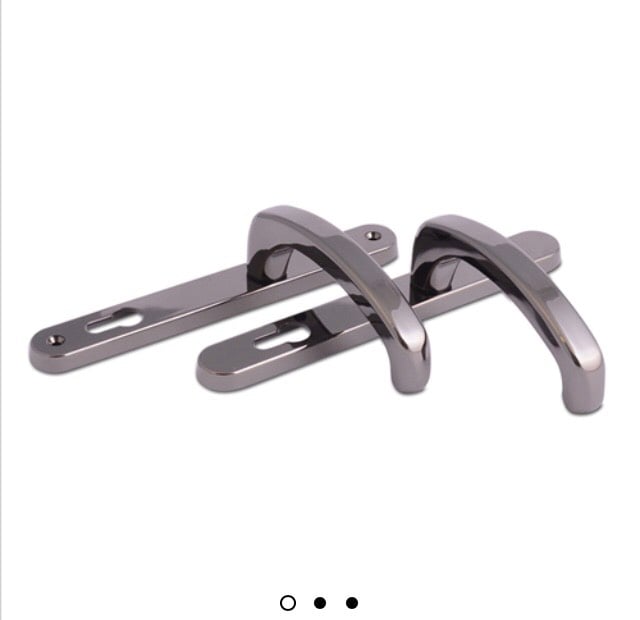 Rock door Upvc Composite Door Handles. Sprung Inline Lever Door Handle ...