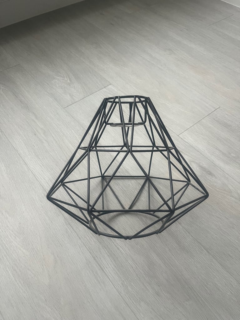 Black metal light shade | in St Columb, Cornwall | Gumtree