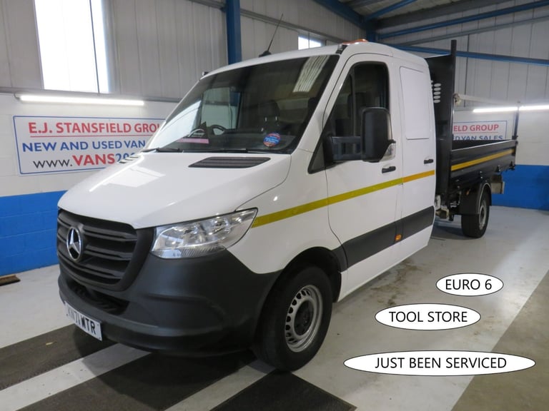 2021 MERCEDES SPRINTER CREW CAB TIPPER 64,919 MILES | in Rossendale ...