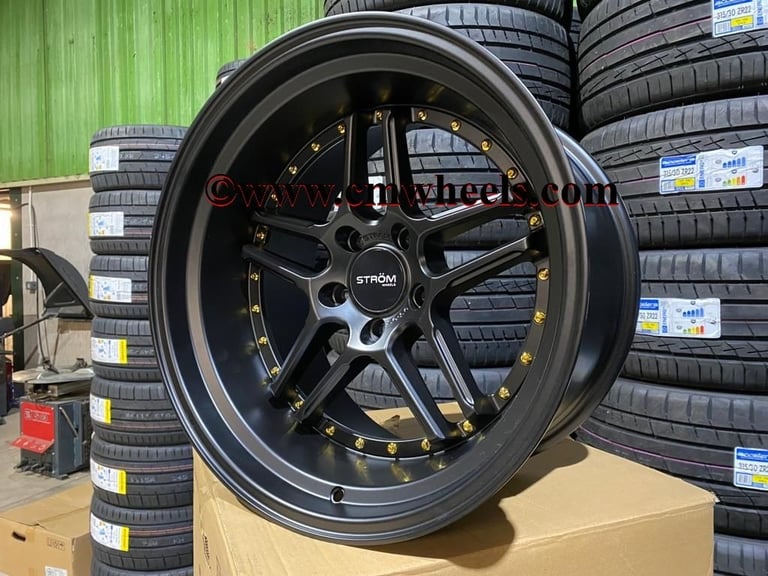 18" Inch Strom DS05 Drift Alloy Wheels 5x114.3 Nissan silvia skyline ...