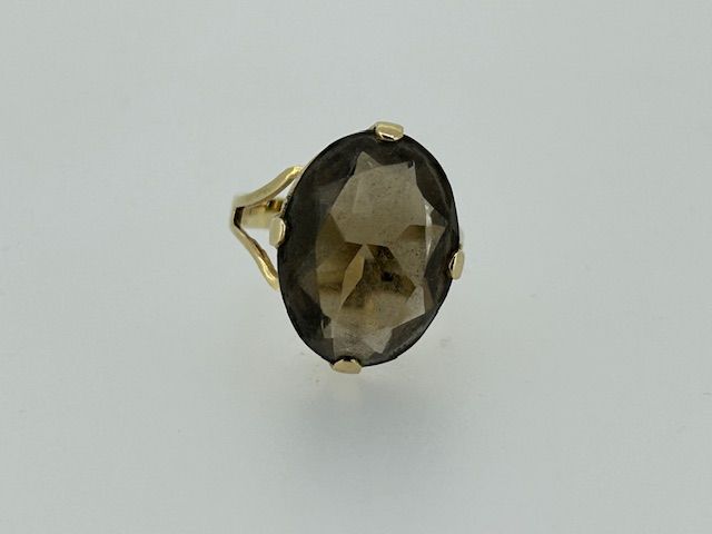 5.00ct Smoky Quartz Solitaire 9ct Yellow Gold Ring | in Bournemouth ...