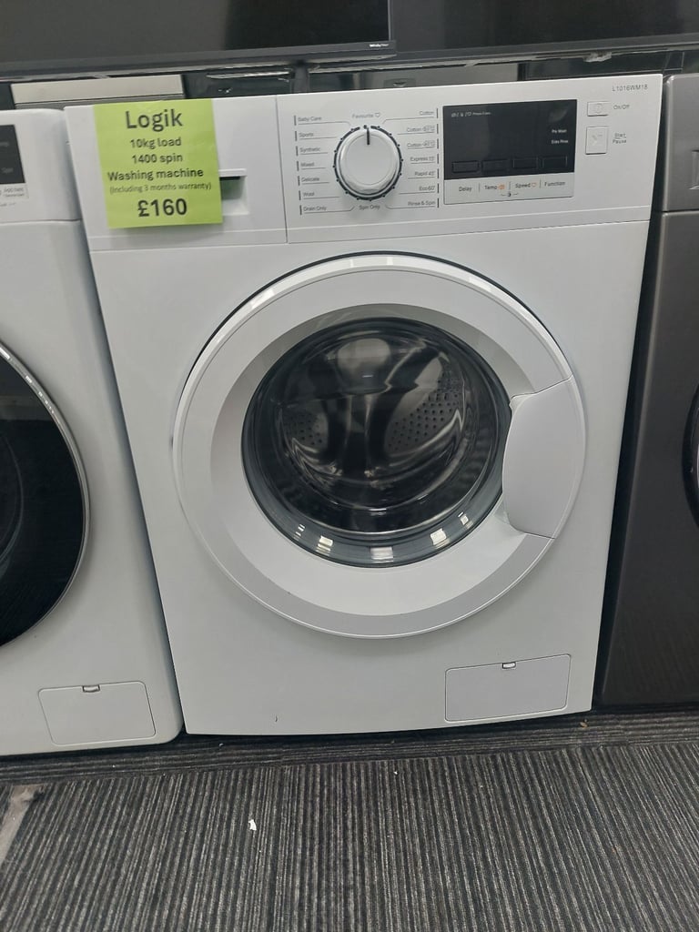LOGIK 8KG LOAD 1400 SPIN WASHING MACHINE (WHITE) | in Grimsby ...