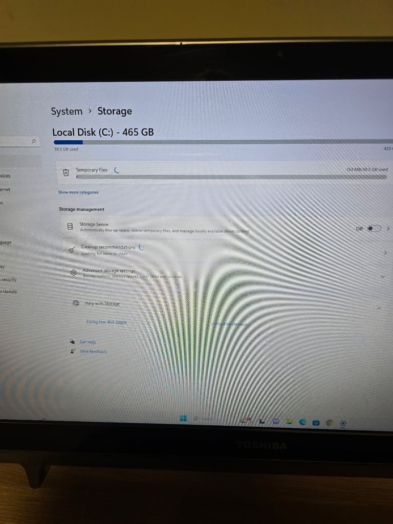 Toshiba PC all in one touch screen 27 inch screen i3 8gb and 500gb ssd ...