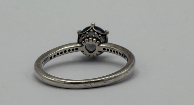 Pandora Blue Sparkling Crown Solitaire Ring - Size 56 | in Bournemouth ...