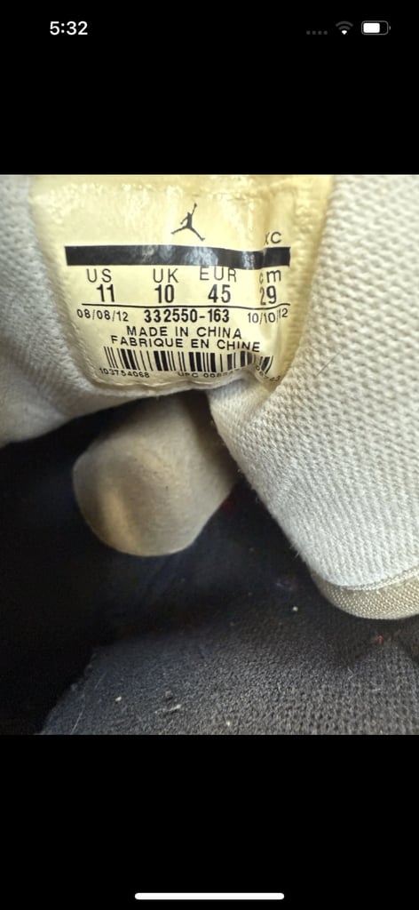 OG 2013 Air Jordan 1 Retro High Chicago Uk 10 | in Bursledon, Hampshire ...