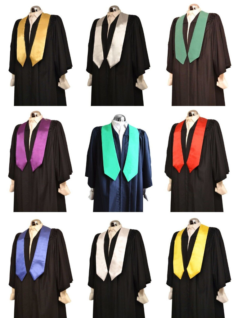 University Graduation Gown And Mortarboard Hat Set 3 Piece Set Men ...