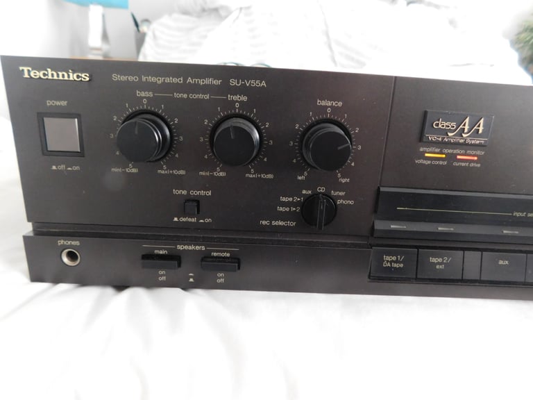 TECHNICS SU-V55A STEREO INTEGRATED AMPLIFIER - JAPAN - VINTAGE - CIRCA ...