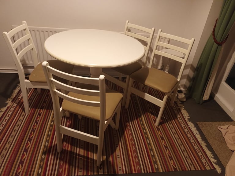 Round dining room table, and four chairs | in Wolverhampton, West ...