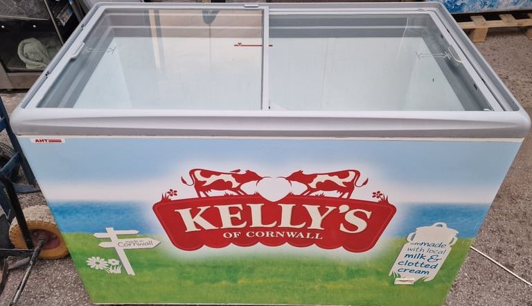AHT COMMERCIAL DISPLAY DEEP FREEZER WITH SLIDING GLASS LIDS FULLY ...