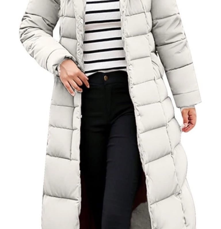 Brand New Ladies Long Padded White Coat | in Middlesbrough, North ...