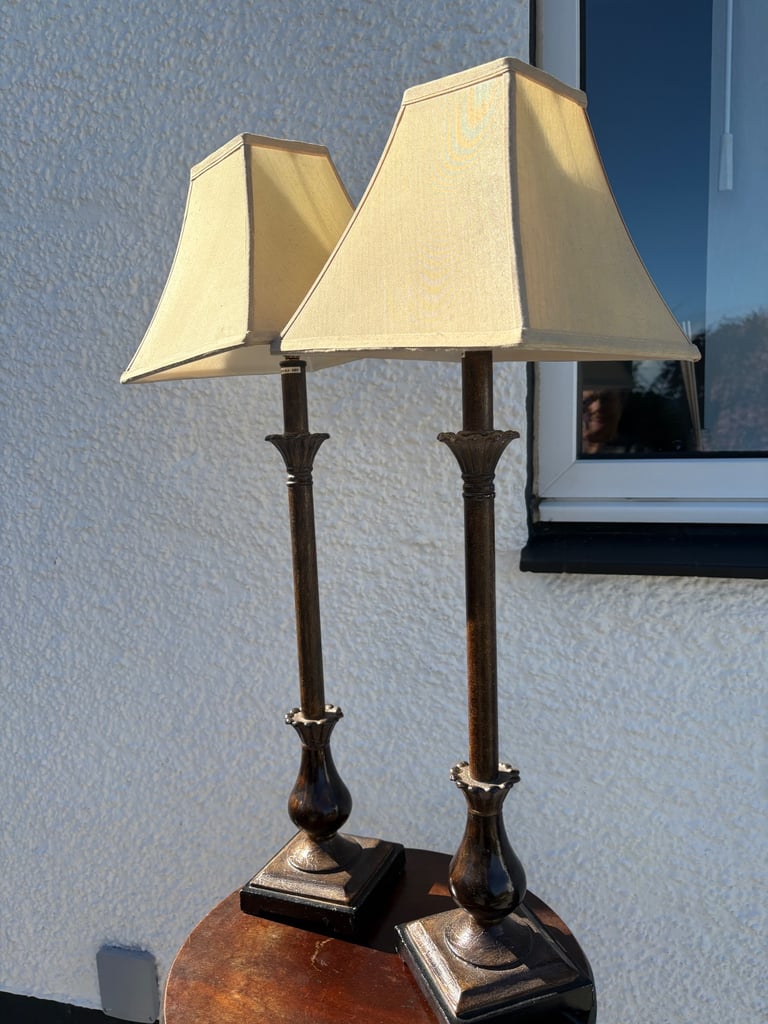 2 tall table lamps with shade , antique style | in Dumfries, Dumfries ...