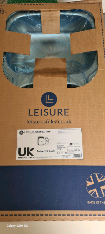 BRAND NEW KITCHEN BOWL HALF SINK WITH WASTE KIT AND FIXING KIT | in ...