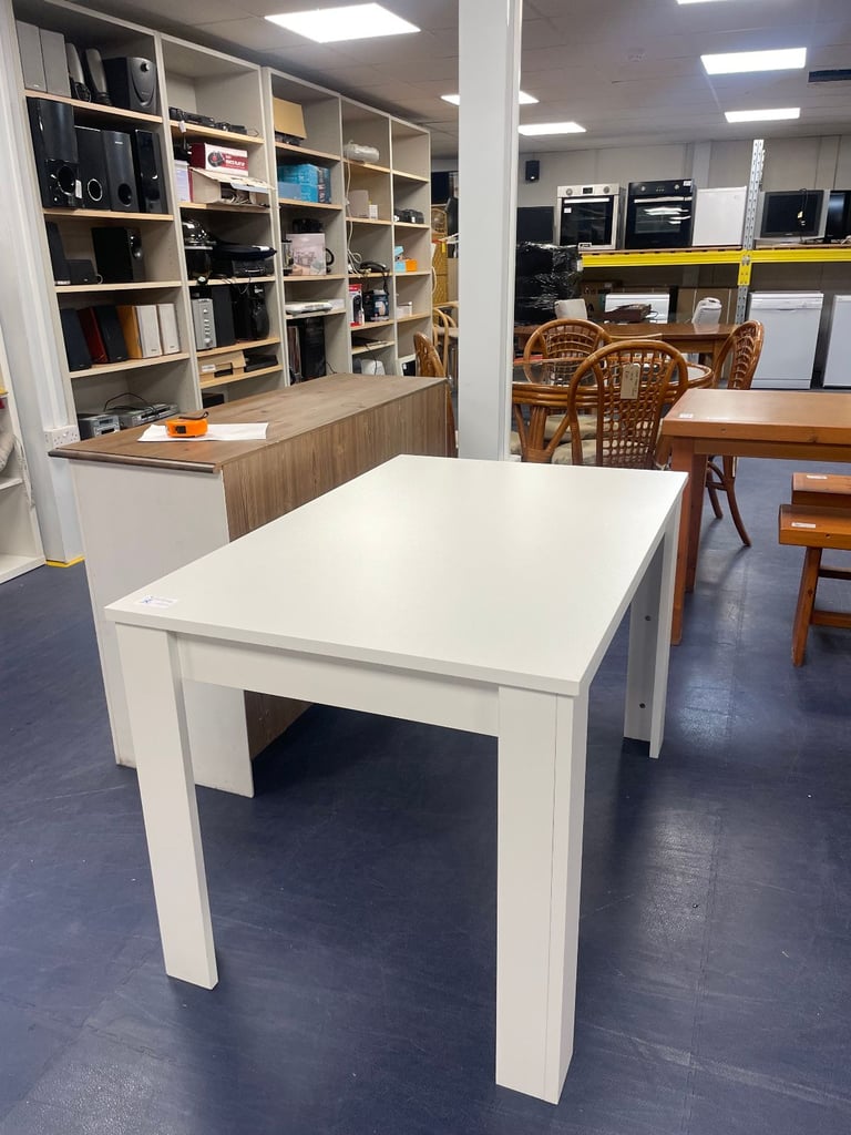 White Dining Table TCL Reuse 100077 | in Barking, London | Gumtree