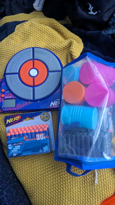 NERF 128 BULLETS TARGET & CANS | in Bolton, Manchester | Gumtree