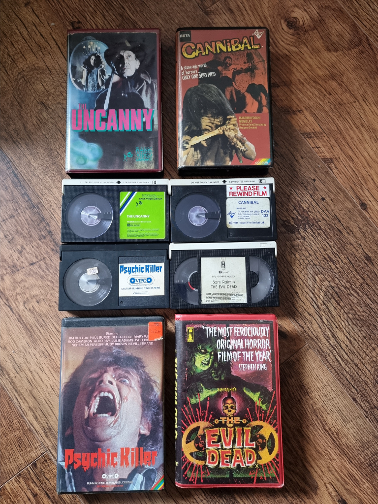 2 VERY RARE 80S PRE CERT BETAMAX VHS TAPES. VIPCO. UNCANNY + DECEPTION ...