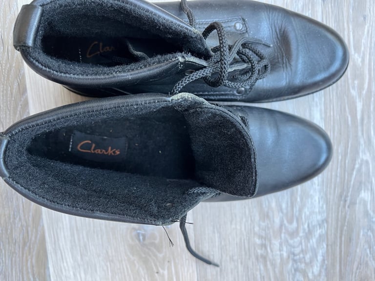 Ladies Clarks black lace up ankle boots | in Witney, Oxfordshire | Gumtree