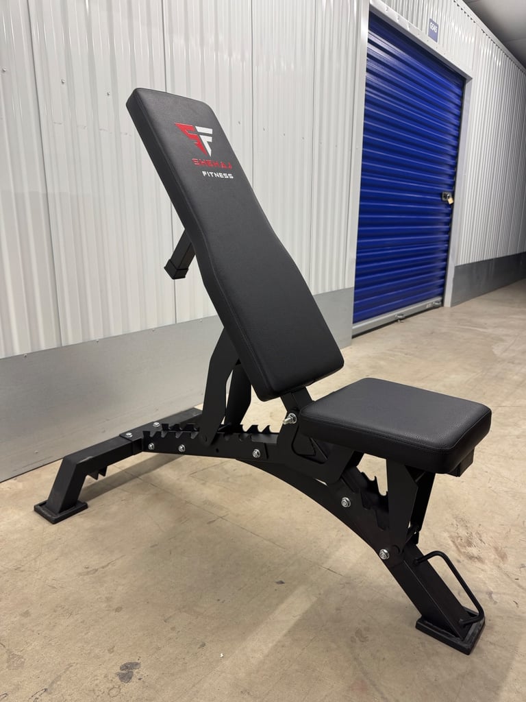 Heavy Duty Adjustable Weight Bench Flat Incline Dumbbell Press Strength ...