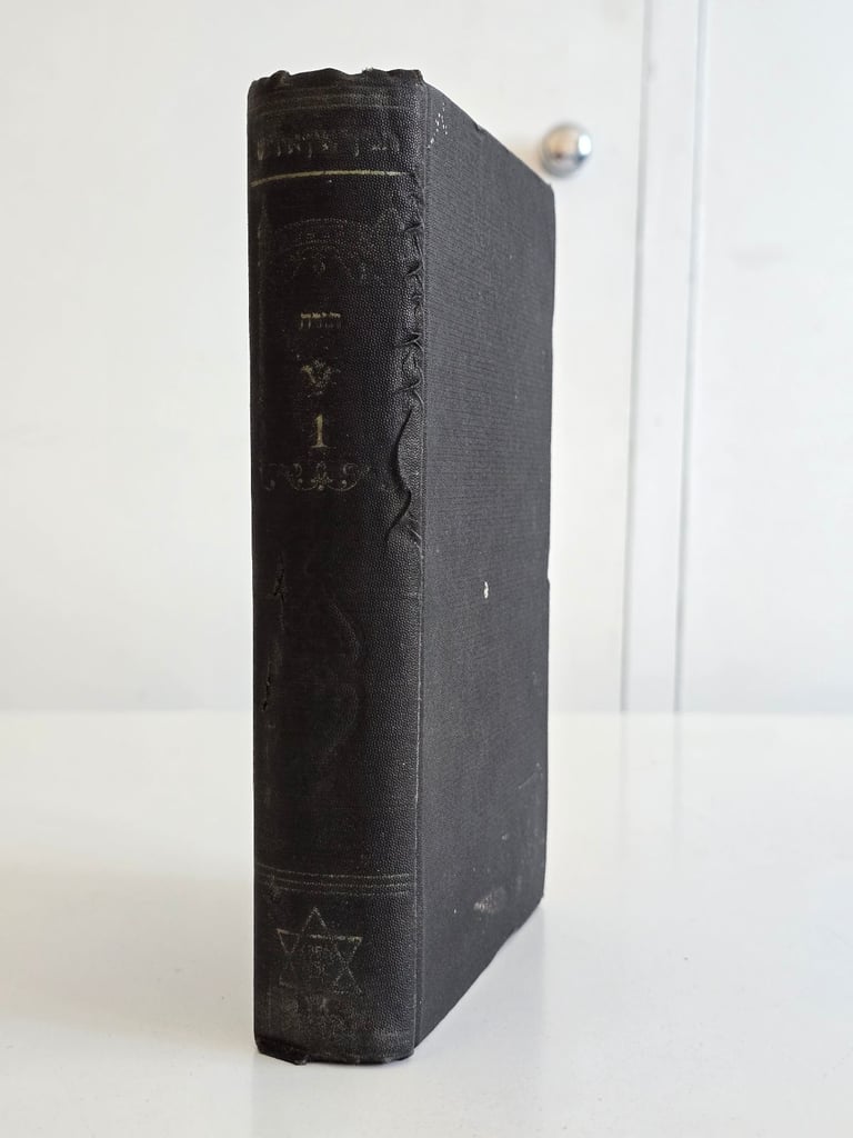 1914 Antique Rare Holy Bible Translated Into Yiddish Pentateuch/Torah 5 ...