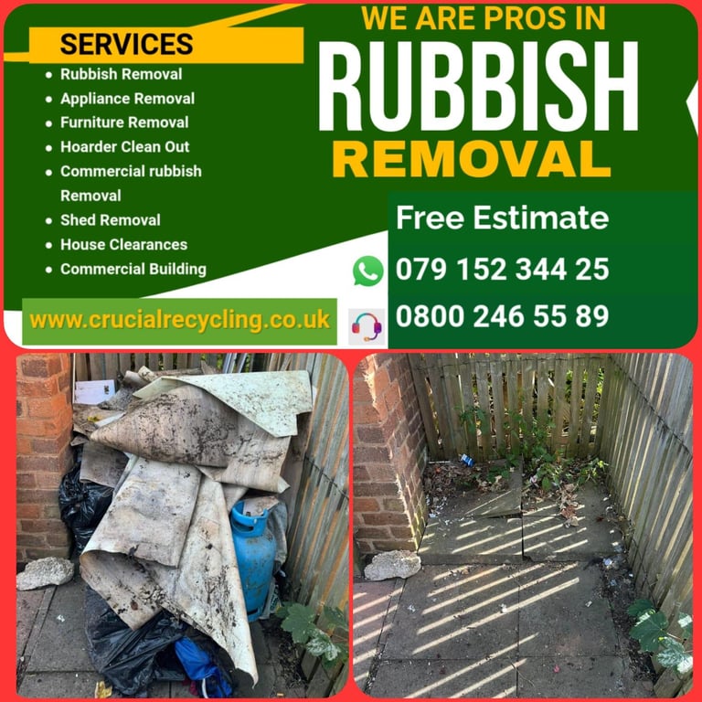 House Clearances Rubbish Collections/Junk/Trash /Garden/Shed Fridge/skip/Waste Disposal | in ...
