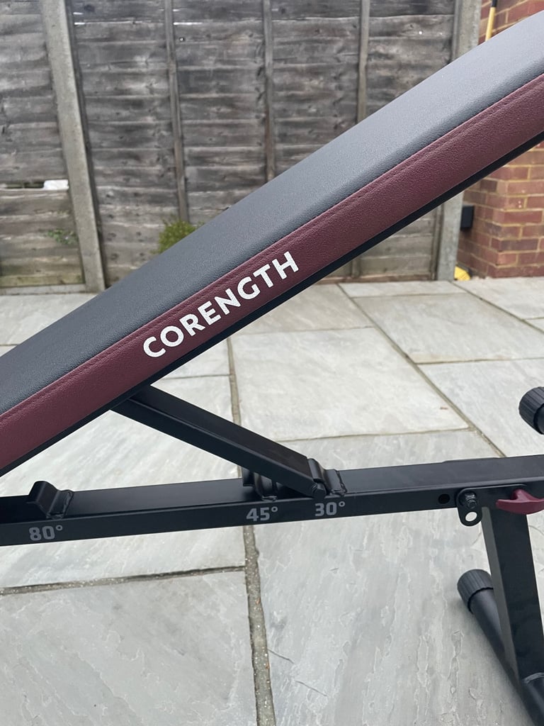 Corength Fold-Down Incline weights bench with leg bar 500 folds | in ...