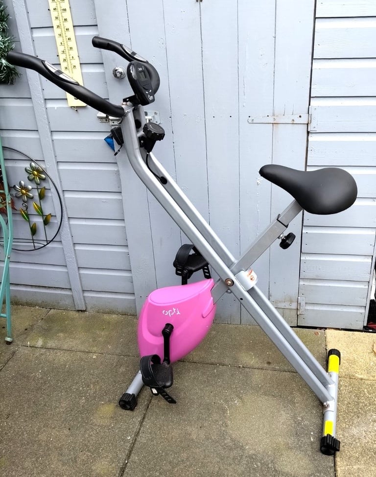 REDUCED VERY VERY HEAVY DUTY OPTI FOLDING EXCERSISE BIKE 76 QUID WHEN ...
