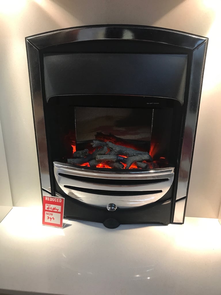 Cast iron silver/black remote electric fire | in Bootle, Merseyside ...
