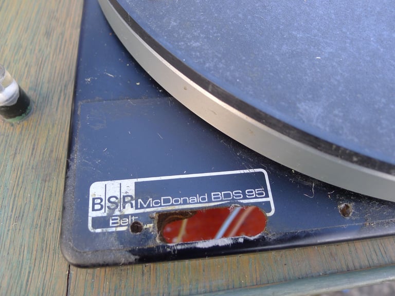 BSR McDonald BDS95 Belt Drive Turntable Good Working Order In Fair ...