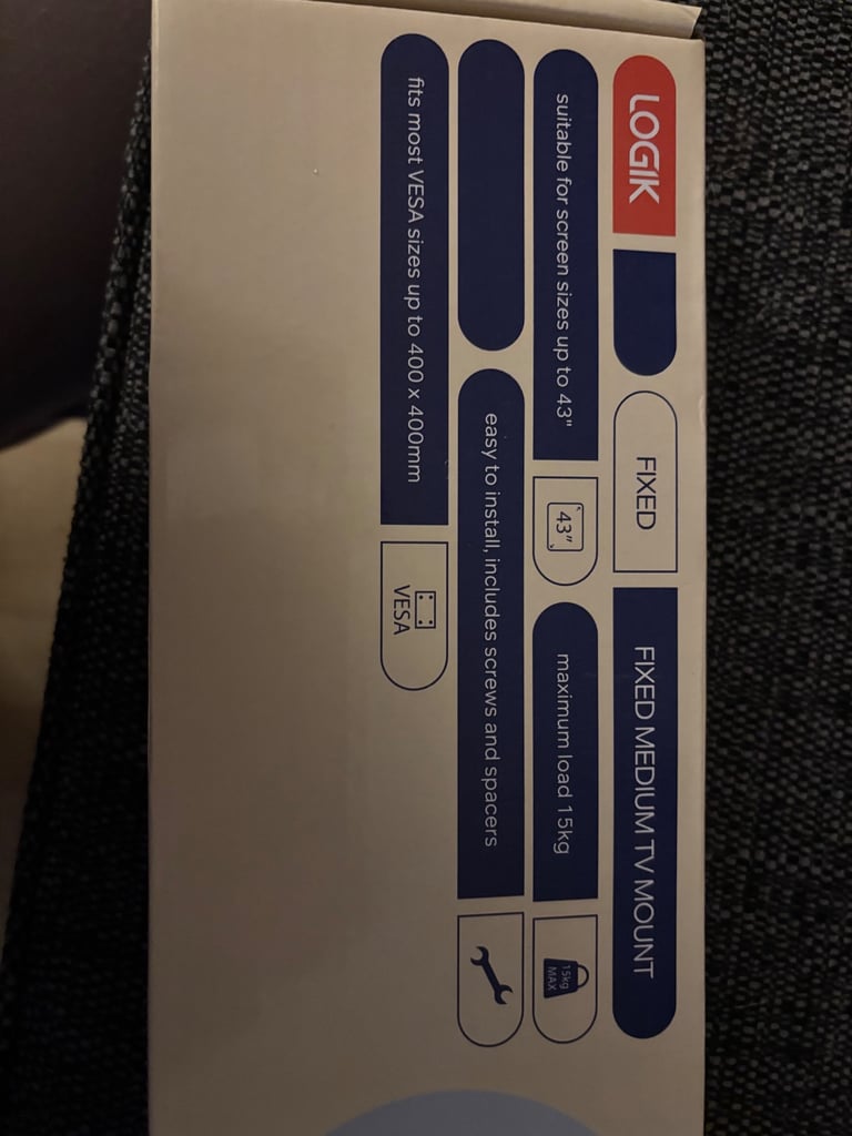 Logik fixed medium TV wall mount | in St Andrews, Fife | Gumtree