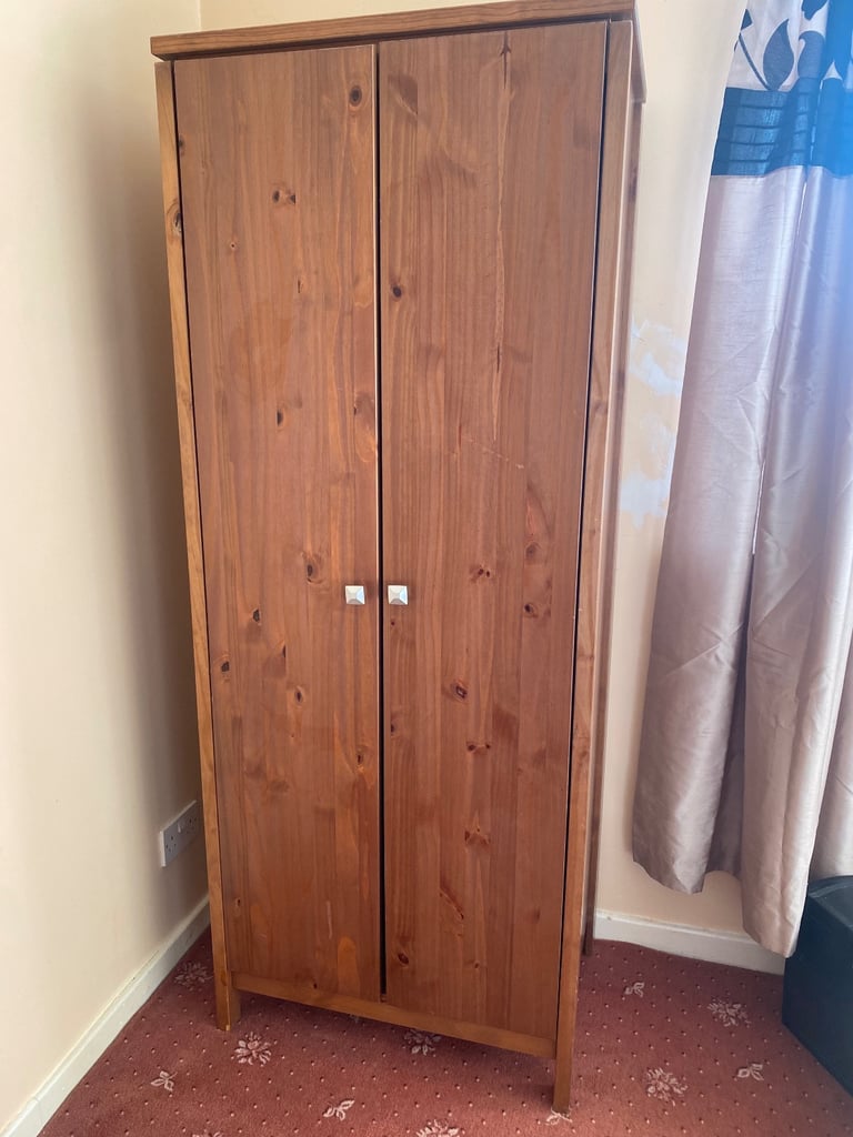 Double wardrobe, solid wood, dark brown | in Peterlee, County Durham ...
