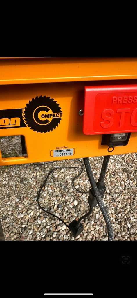 Triton Electric Compact Table saw TCB100 & Draper Circular saw ...